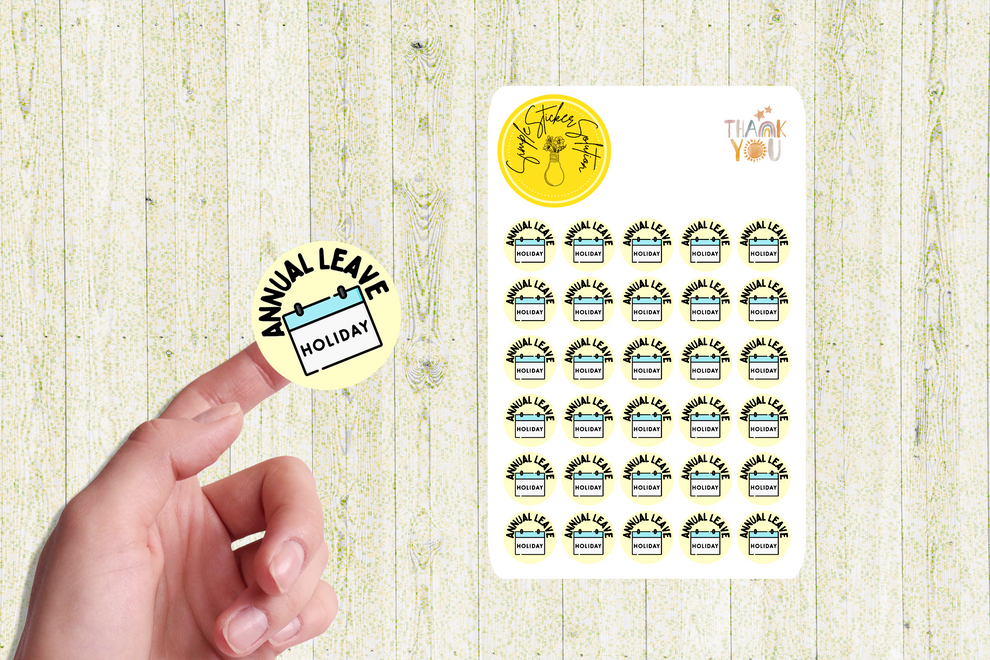 Work - Annual Leave – Simple Stickers Solutions